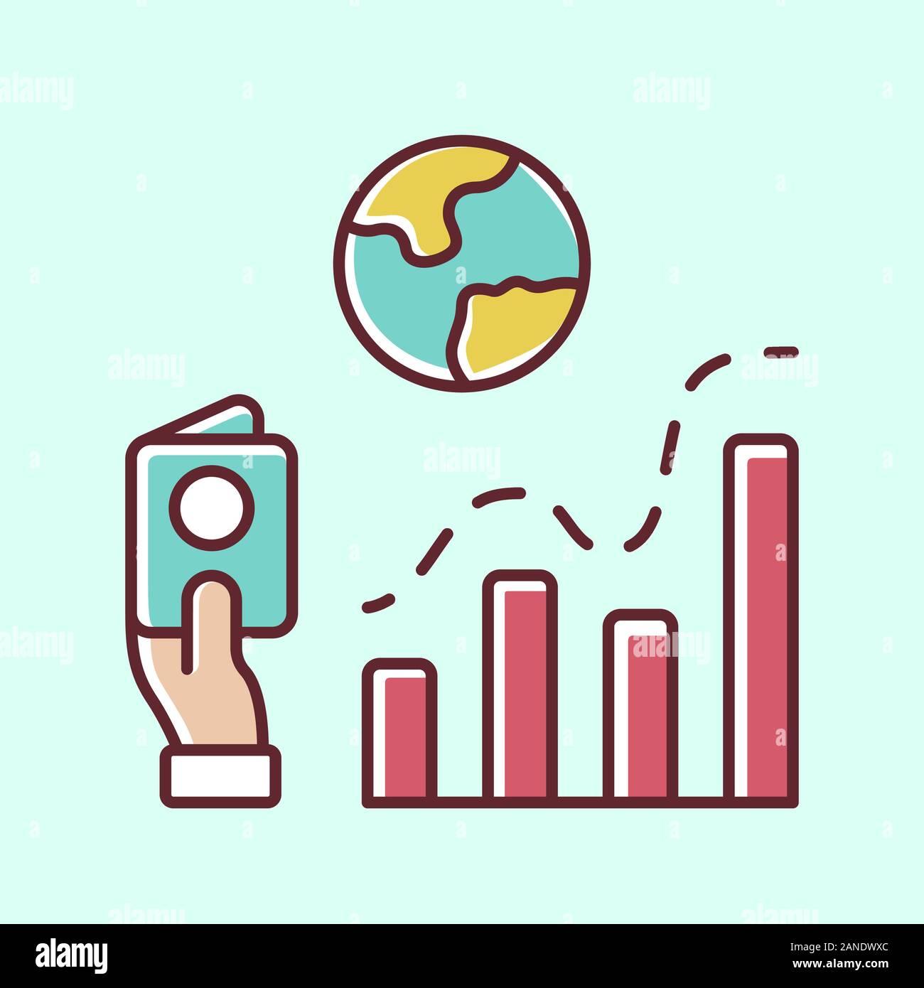 Immigration rate blue color icon. Business analysis, analytical ... Immigration rate blue color icon. Business analysis, analytical ...