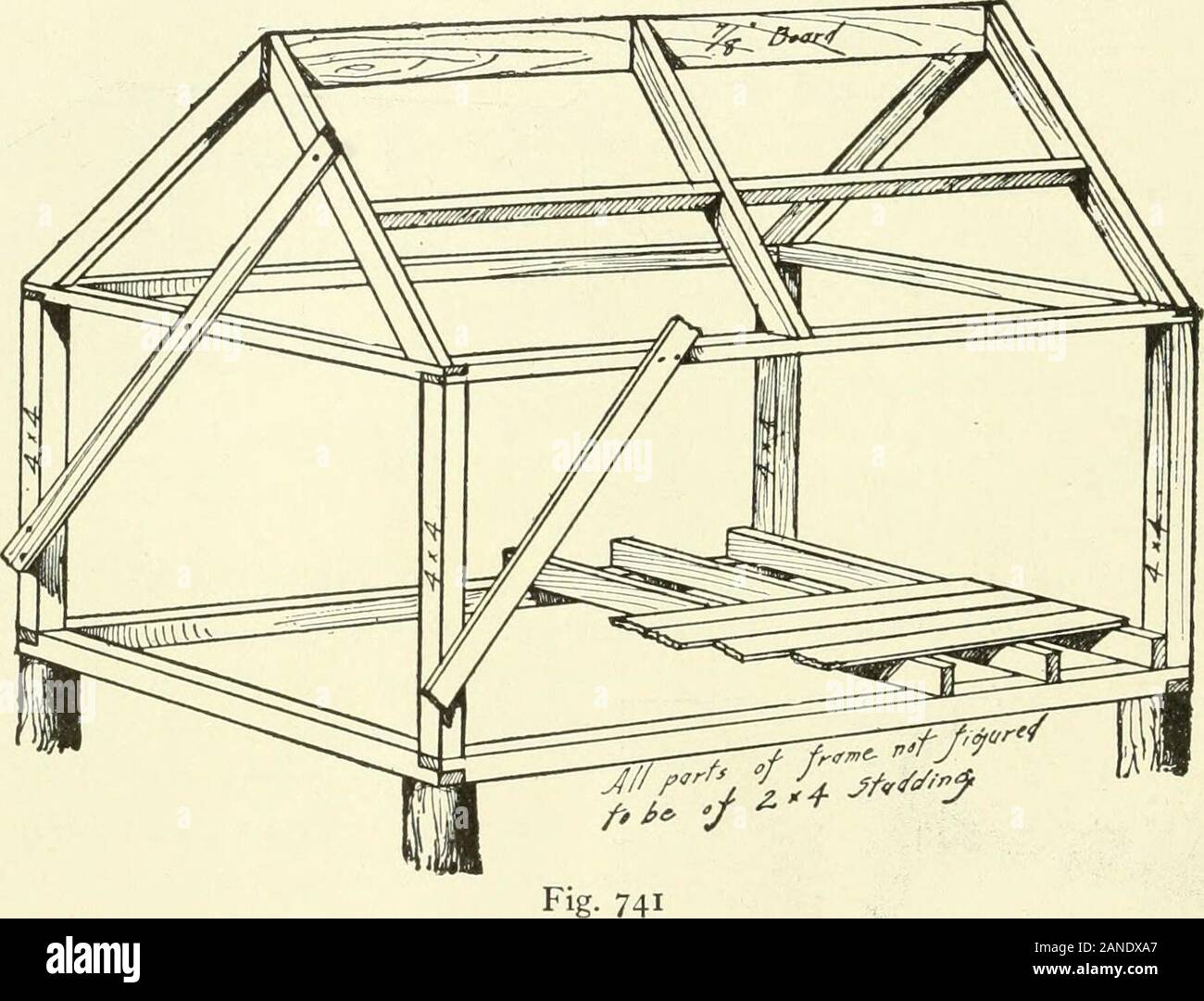 Rafters purlins hi-res stock photography and images - Alamy