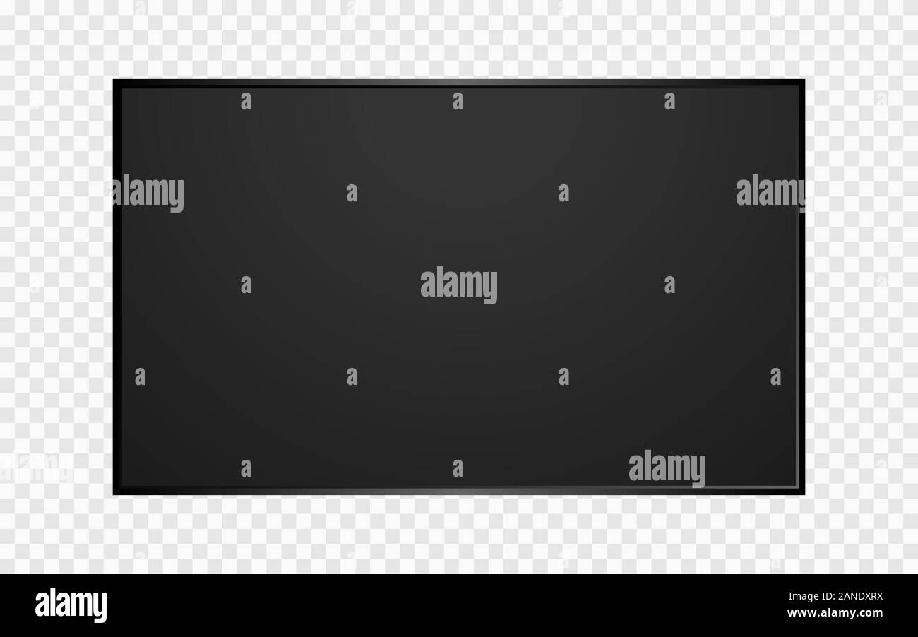 TV screen blank on transparent background. Modern television template ... TV screen blank on transparent background. Modern television template ...