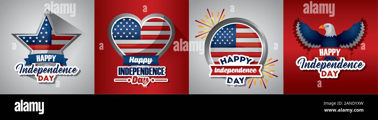 bundle of presidents day set emblems Stock Vector Image & Art - Alamy