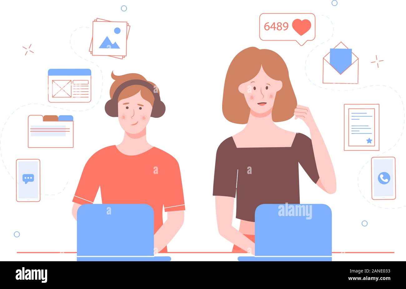 Family children technology girl Cut Out Stock Images & Pictures - Alamy