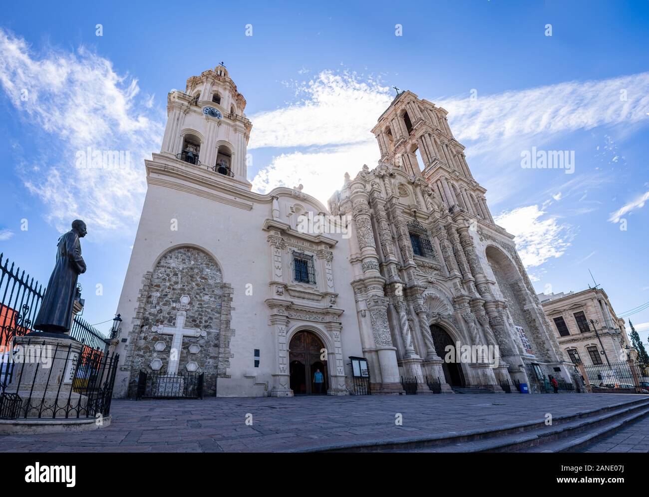 Saltillo, Coahuila, Mexico - November 21, 2019: Catedral de Santiago ...