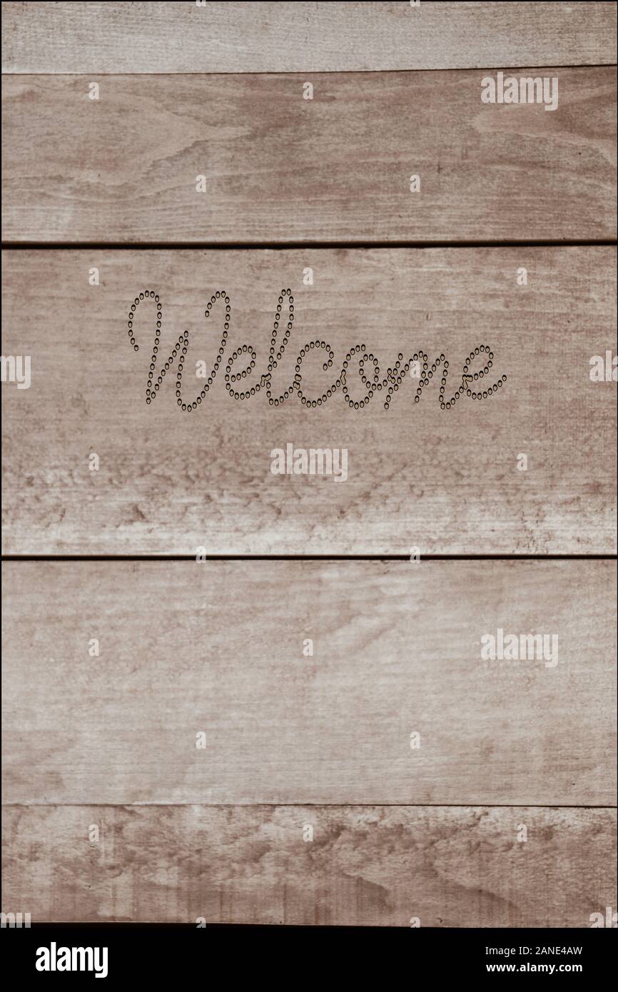 Welcome text wording on a background for business concept Stock Photo ...
