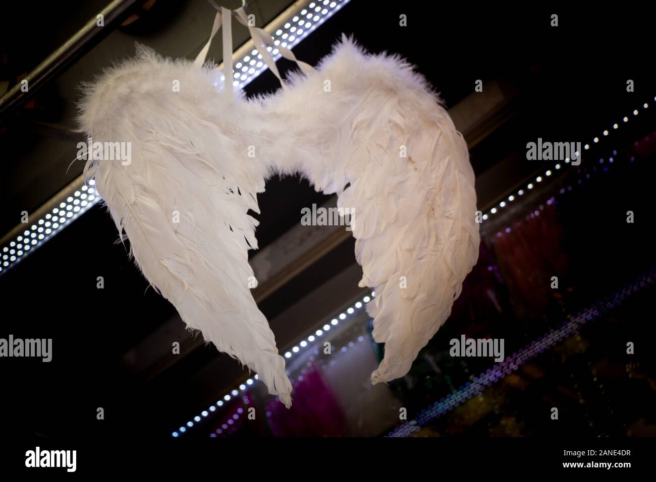 White Guardian Angel Wings with feathers for decorative aims Stock ...