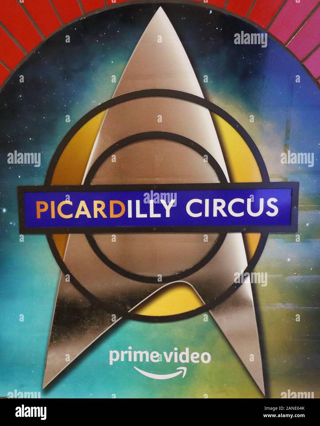 Roundels showing the new display of Star Trek insignia on the platforms ...