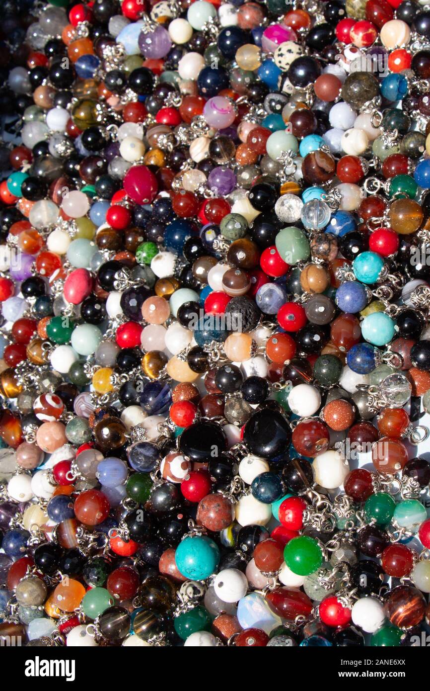 Colorful beads of various color Stock Photo - Alamy