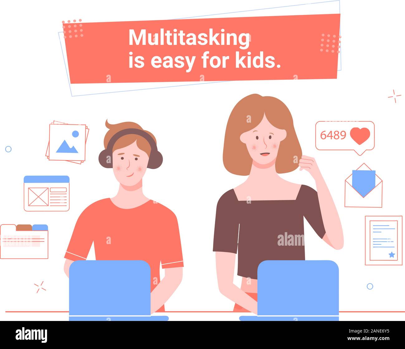 Kids messenger hi-res stock photography and images - Alamy