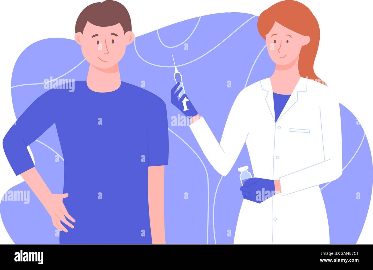 Happy doctor nurse talking Cut Out Stock Images & Pictures - Alamy