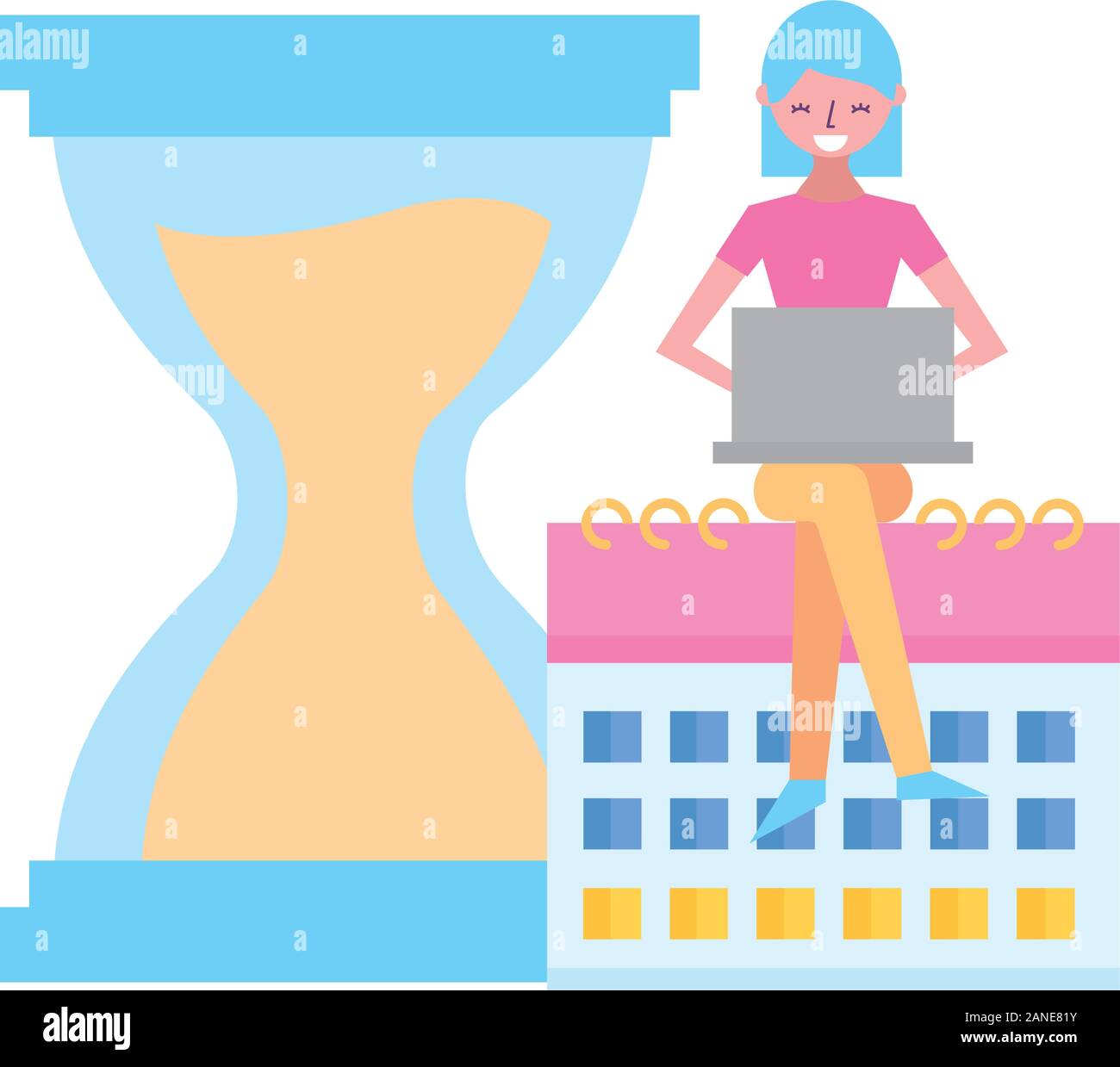 Working schedule icon symbol Stock Vector Images - Alamy