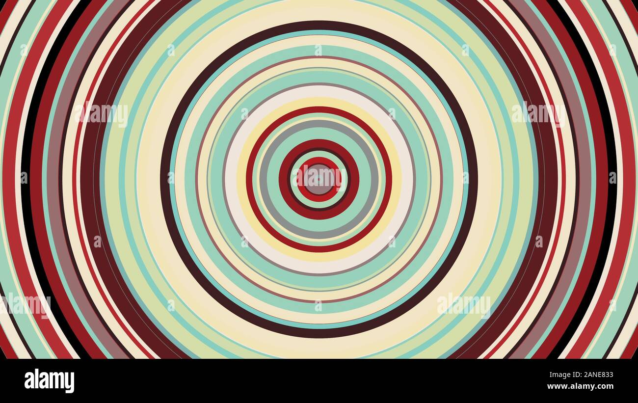 Colorful circle with hypnotic spinning motion, computer generated. 3d ...