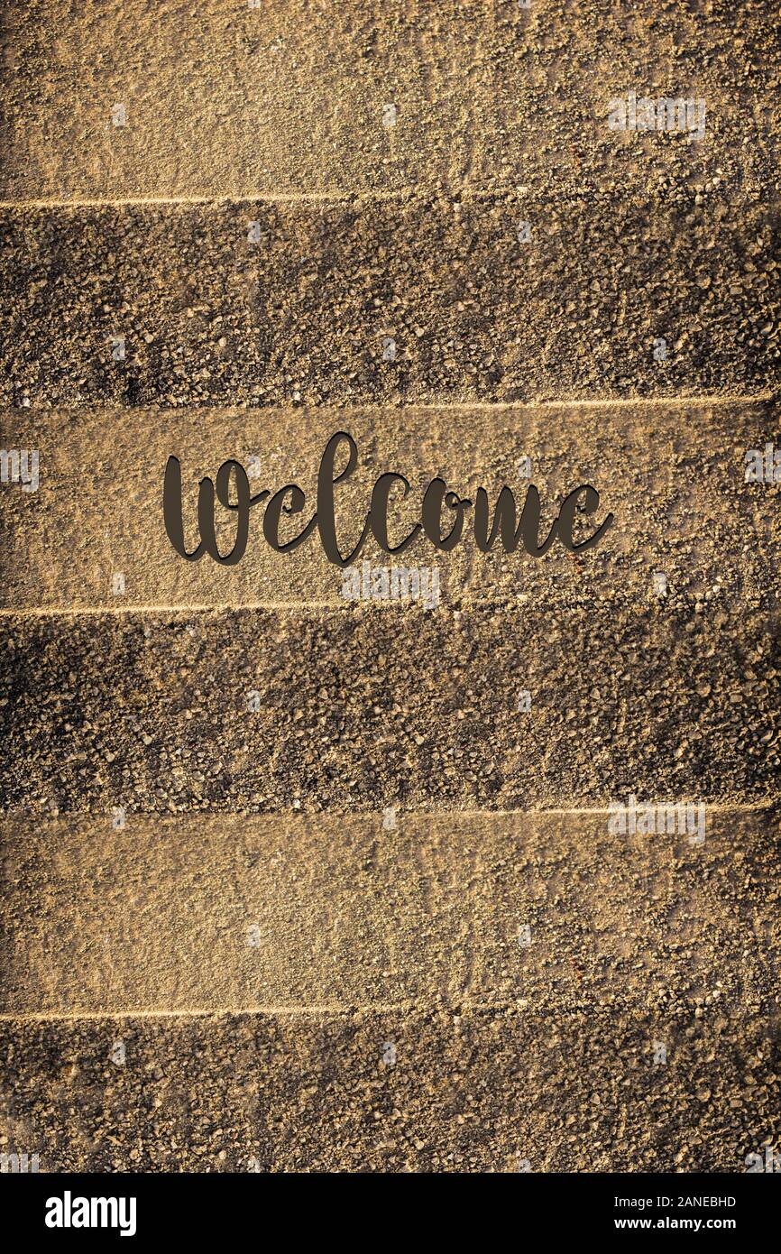 Welcome text wording on a background for business concept Stock Photo ...