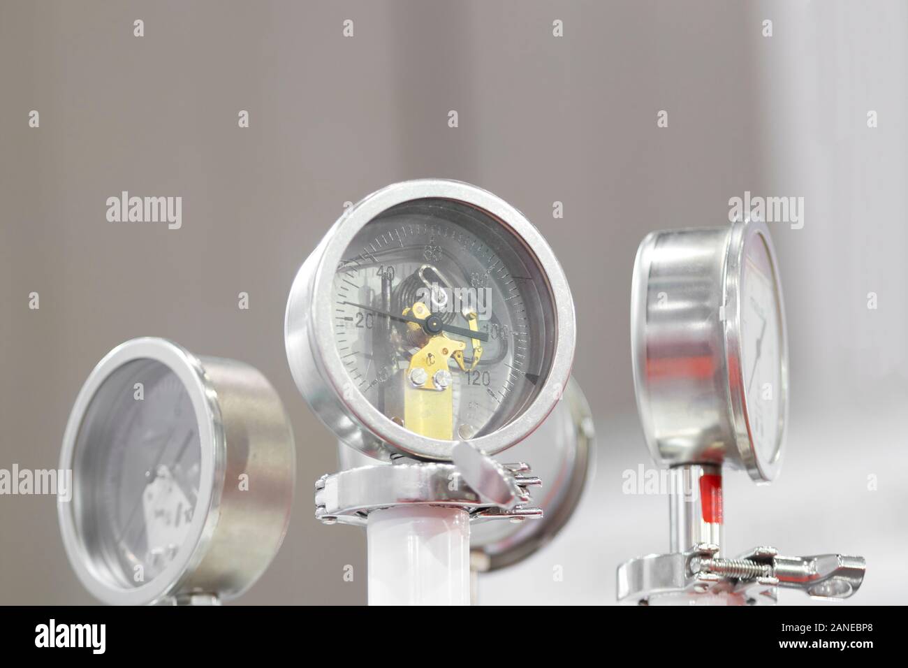 thermometer gauge in machine equipment for production process ...