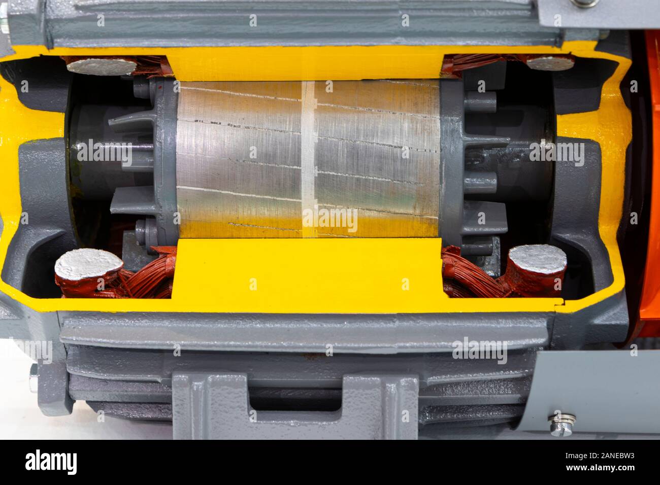 the cross section of electrical motor ; for education Stock Photo - Alamy