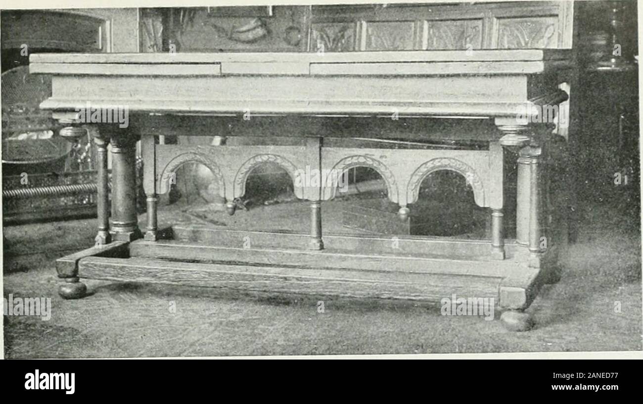 A history of oak furniture . EIGHT-LEGGED TABLES OF THE SIXTEENTH ...