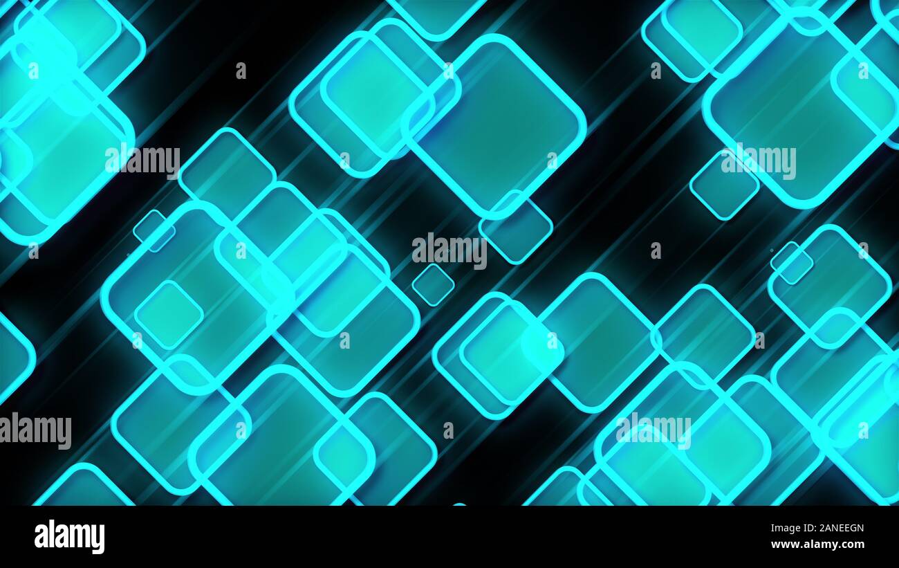 3d rendering abstract squares. Concept of business presentation or ...