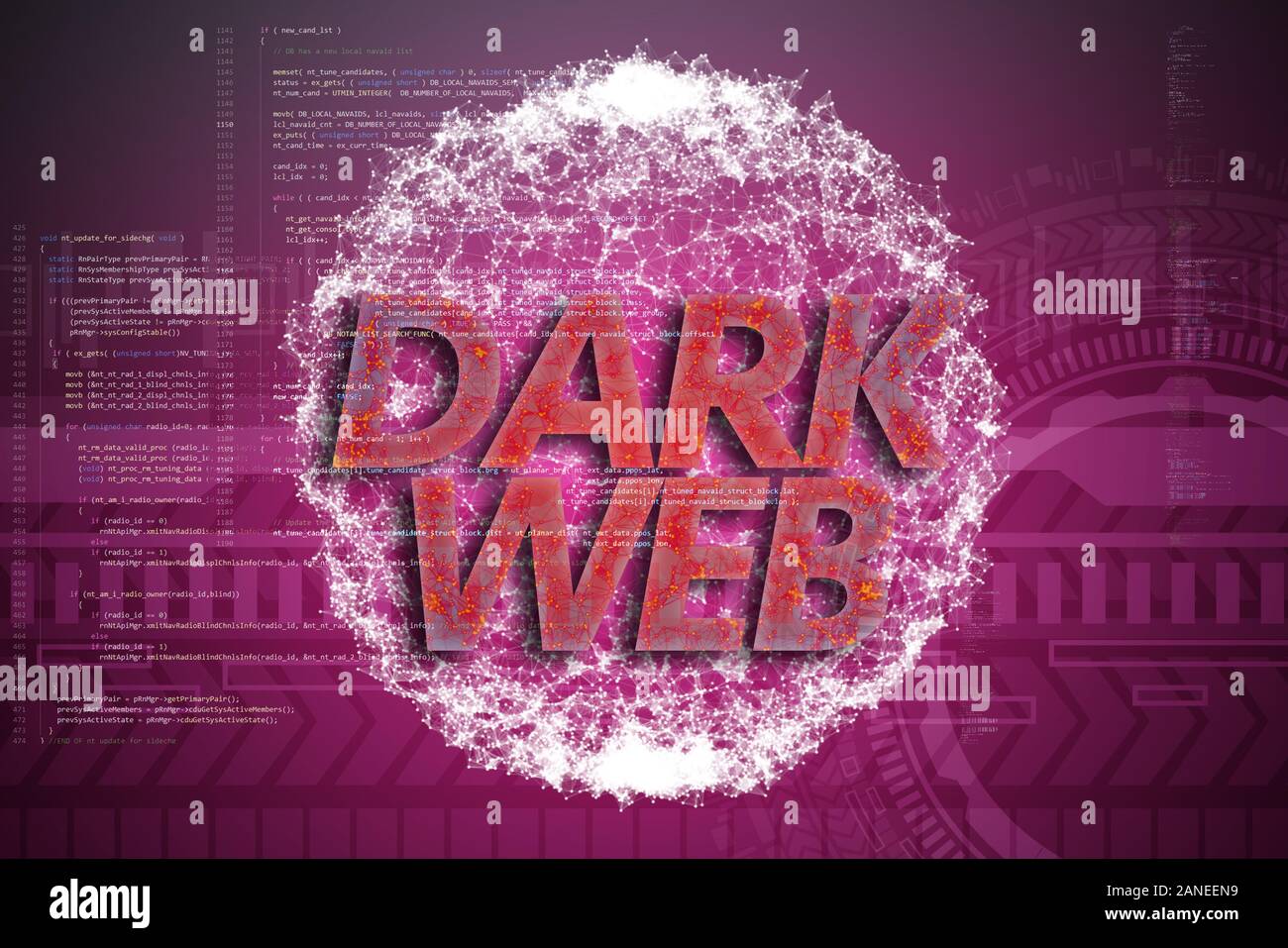abstract digital technology dark web text background, danger internet ...