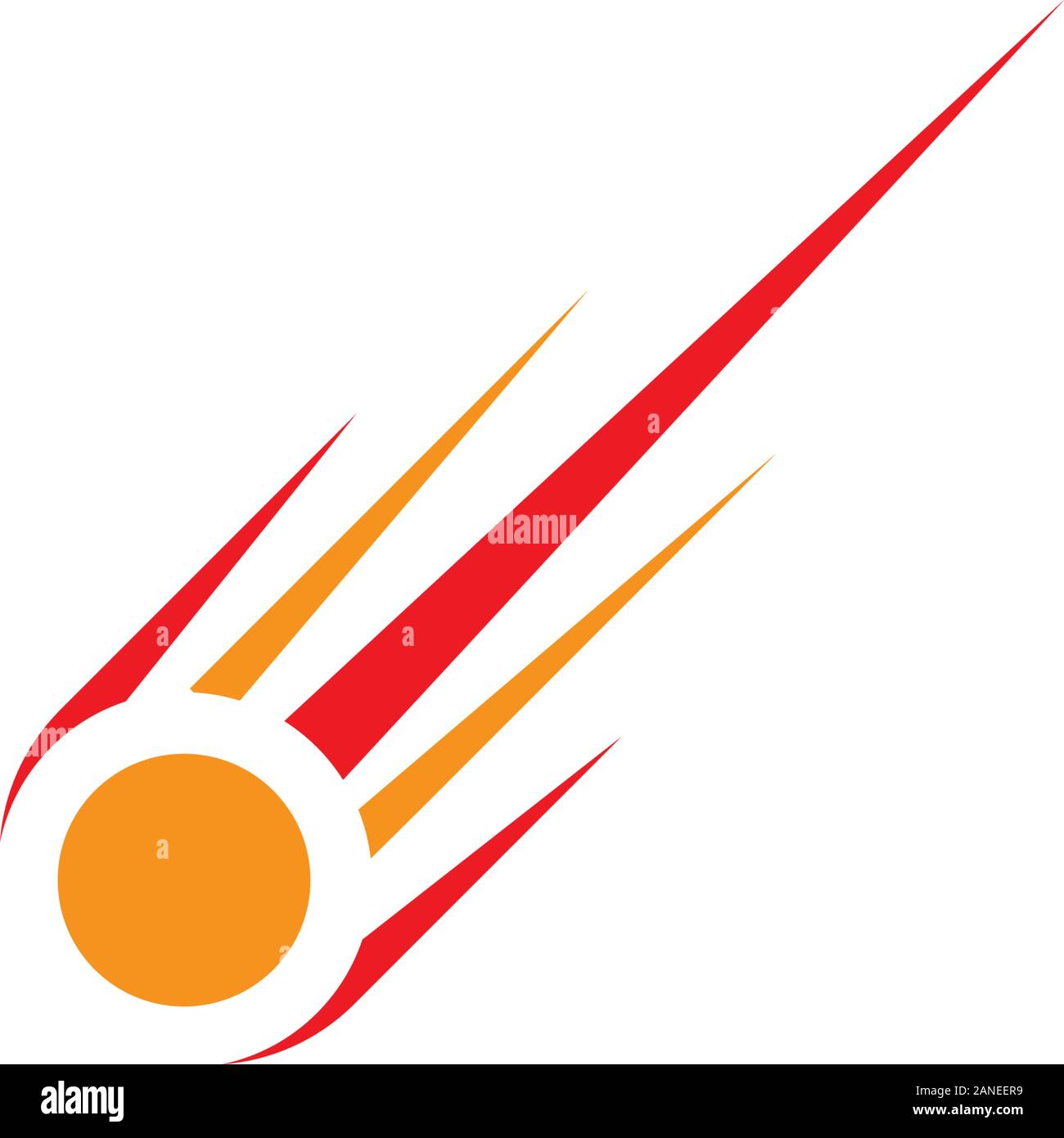 Comet vector icon illustration design template Stock Vector Image & Art ...