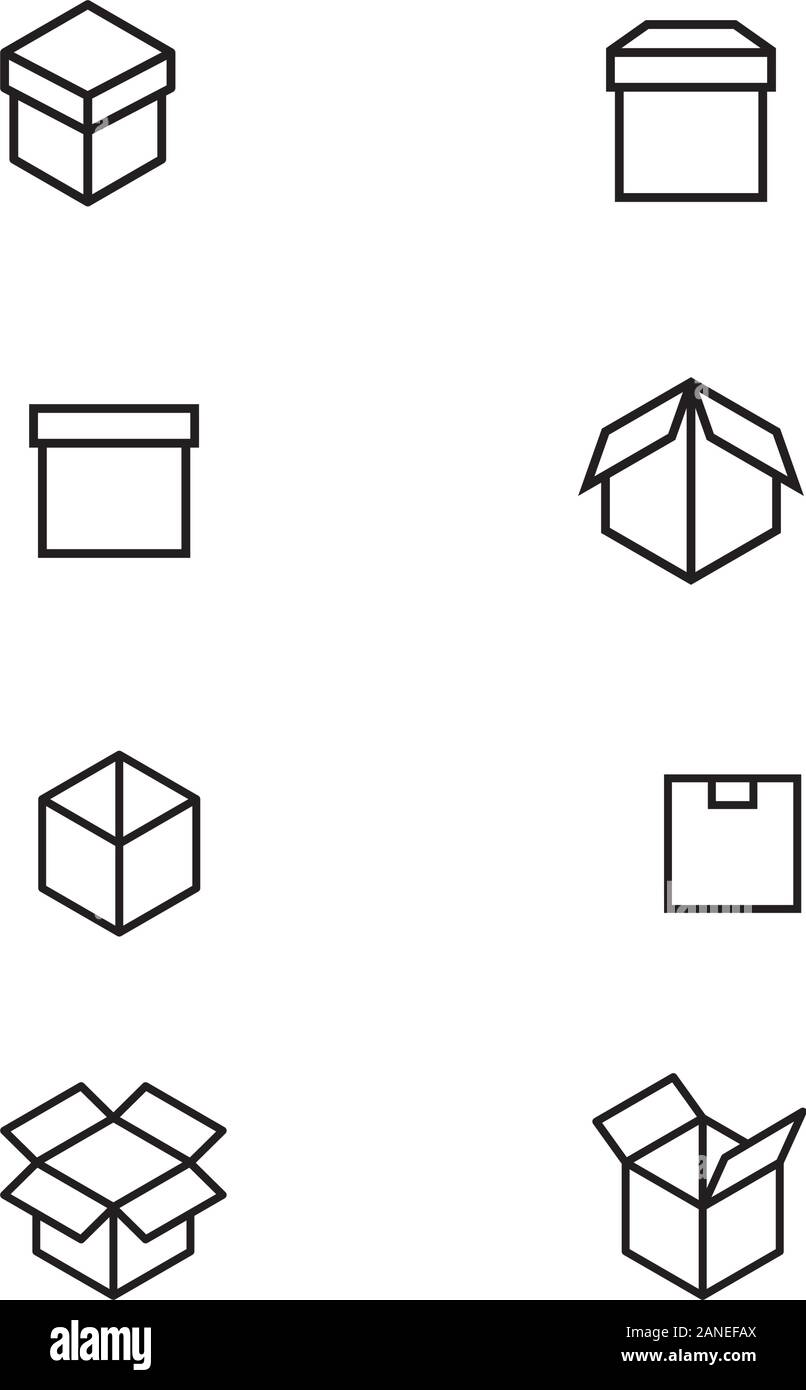 Box vector illustration icon design template Stock Vector Image & Art ...