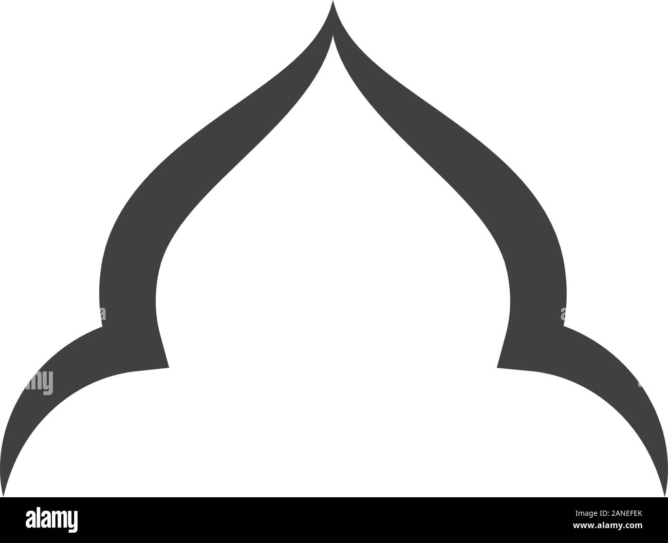 Mosque window vector icon design template Stock Vector Image & Art - Alamy