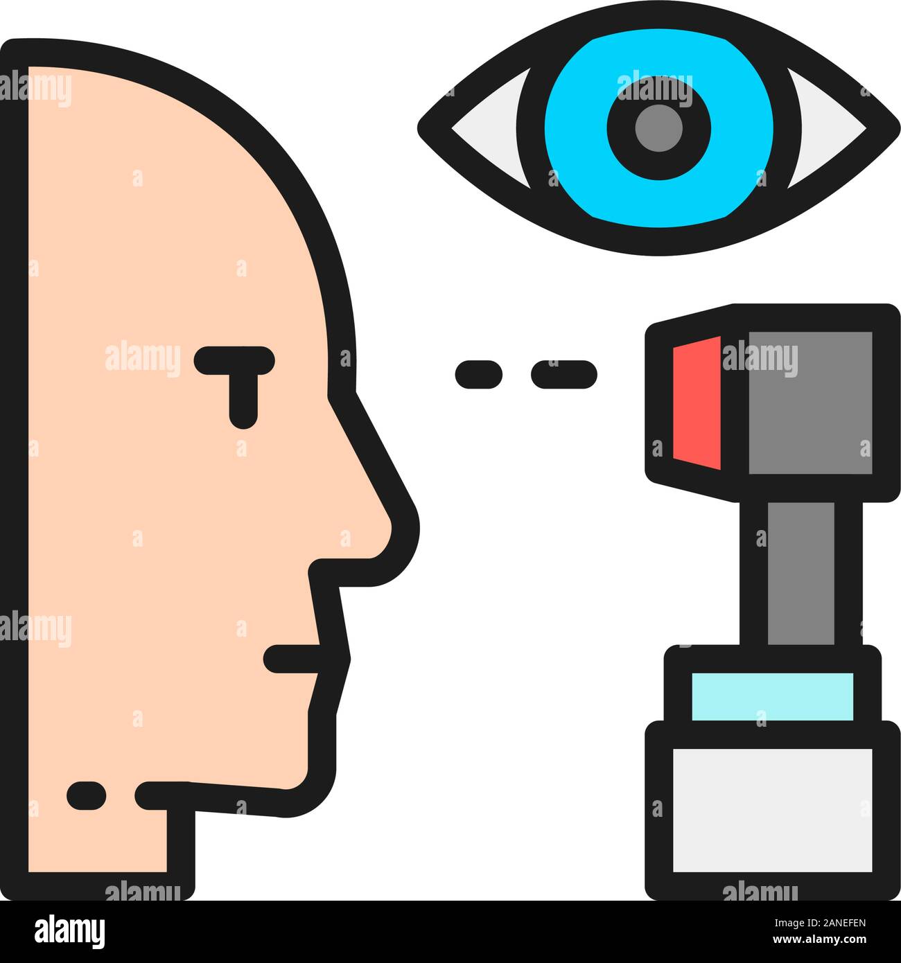 Eye scanning Cut Out Stock Images & Pictures - Alamy