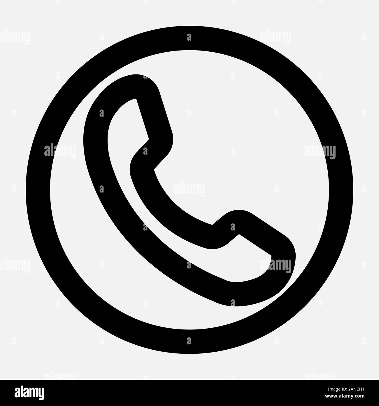 Black phone tube icon. Call me the answer icon Stock Vector Image & Art ...