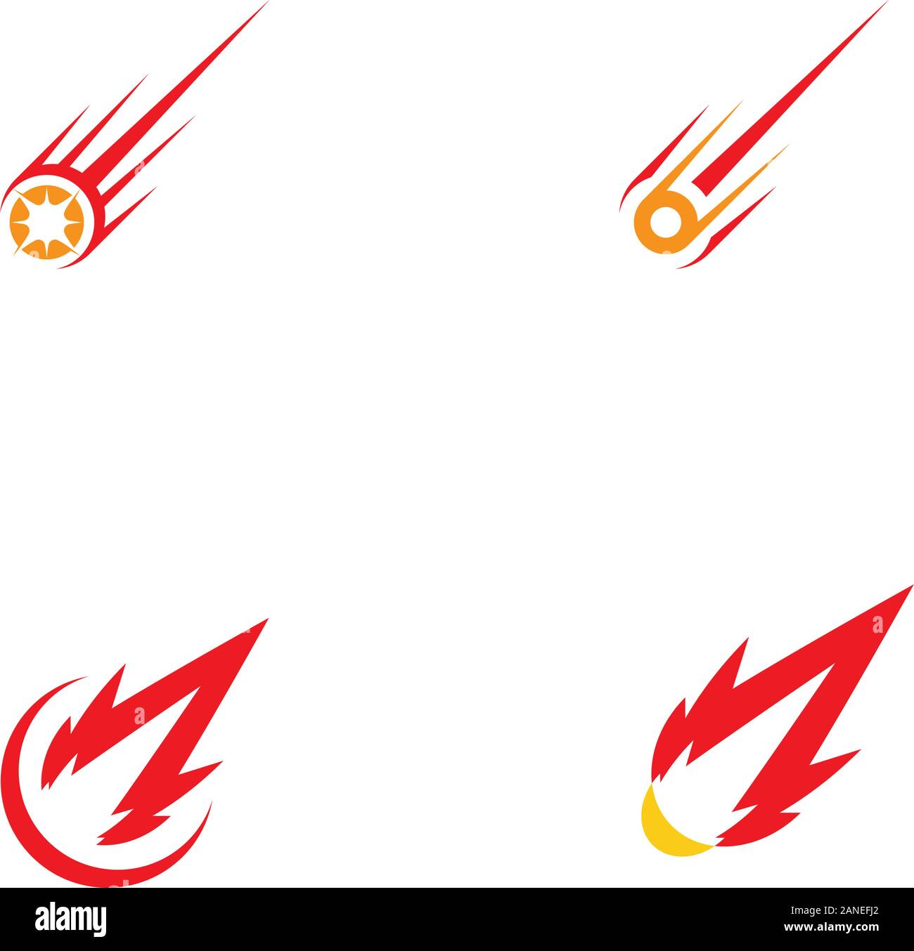 Comet vector icon illustration design template Stock Vector Image & Art ...