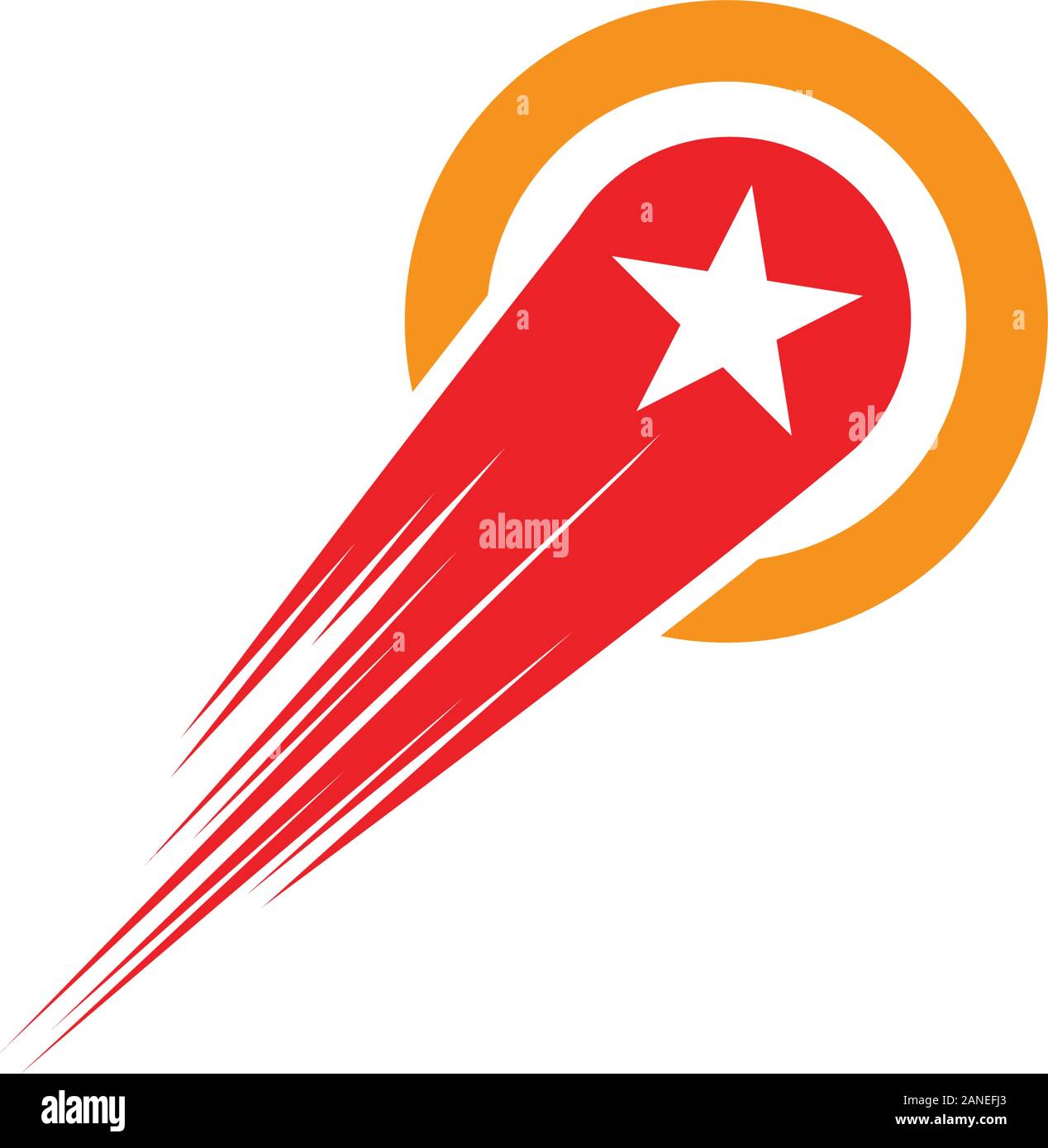 Comet vector icon illustration design template Stock Vector Image & Art ...