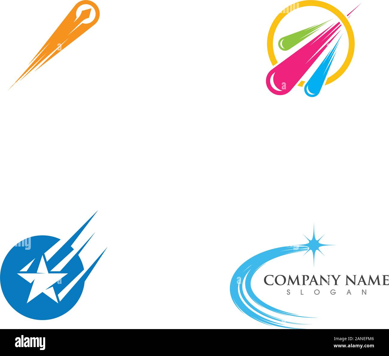 Comet vector icon illustration design template Stock Vector Image & Art ...