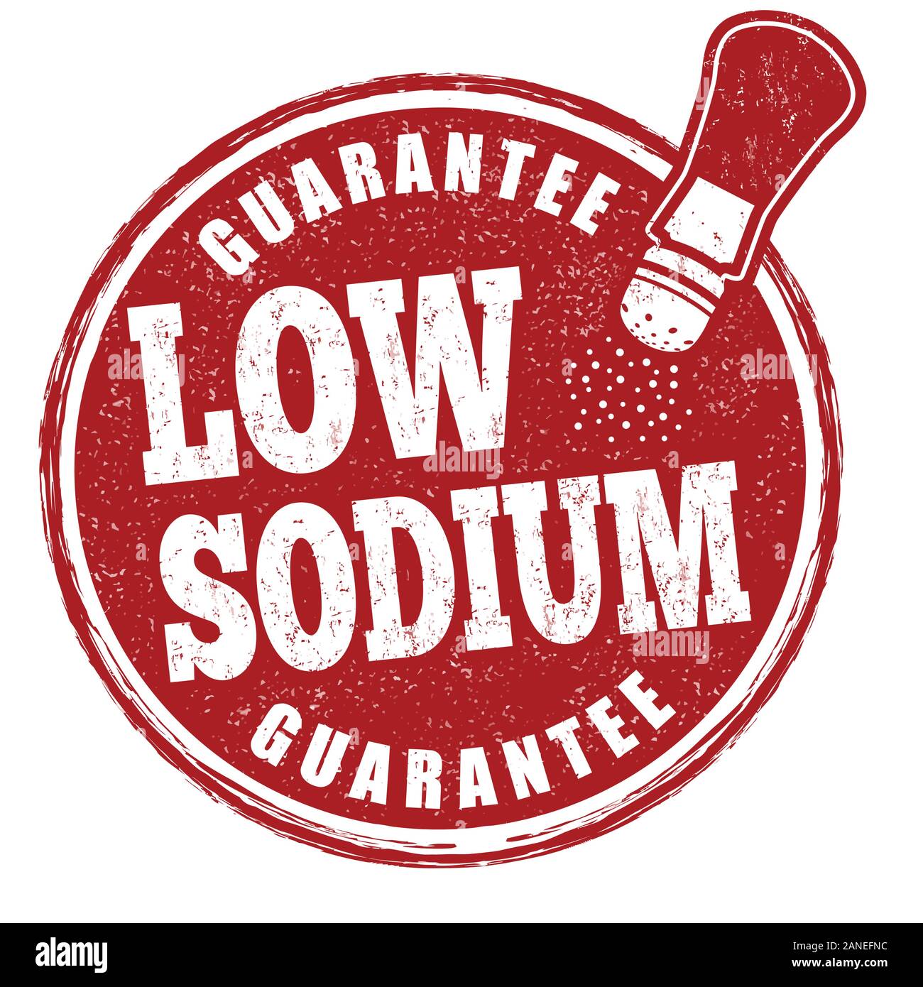 Low sodium sign or stamp on white background, vector illustration Stock ...