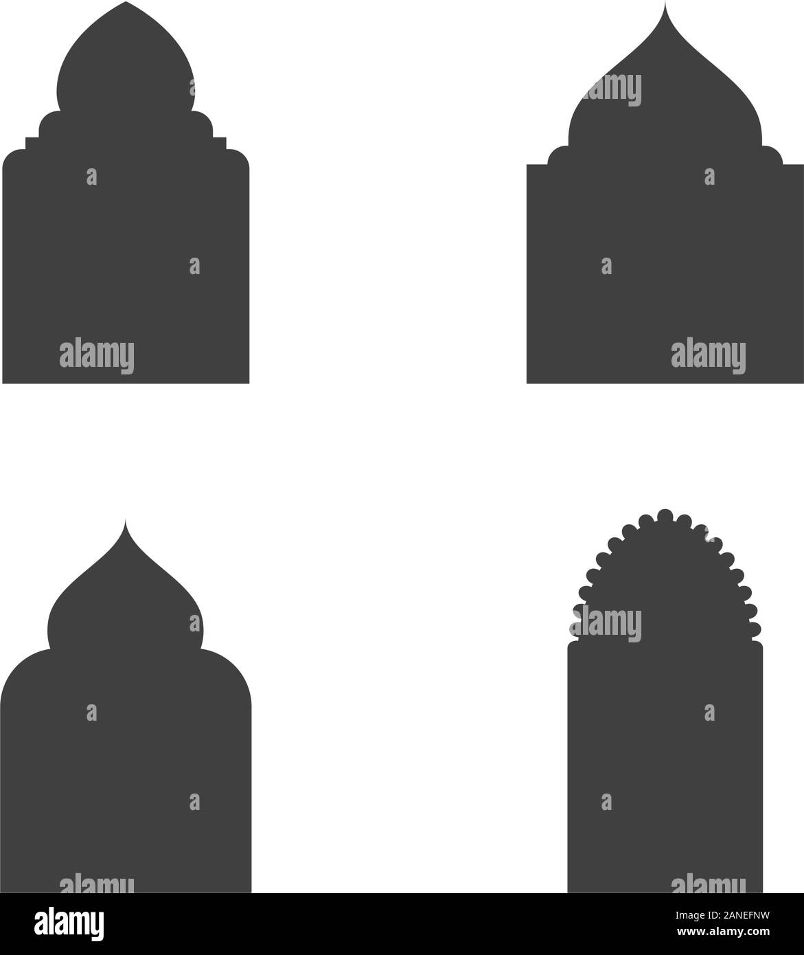 Mosque window vector icon design template Stock Vector Image & Art - Alamy