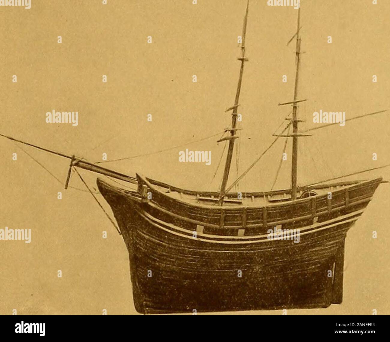 The Marine room of the Peabody Museum of Salem . igged model, 23, from ...