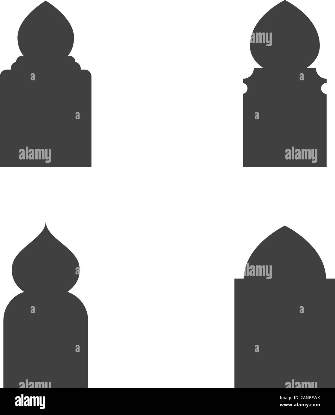 Mosque window vector icon design template Stock Vector Image & Art - Alamy