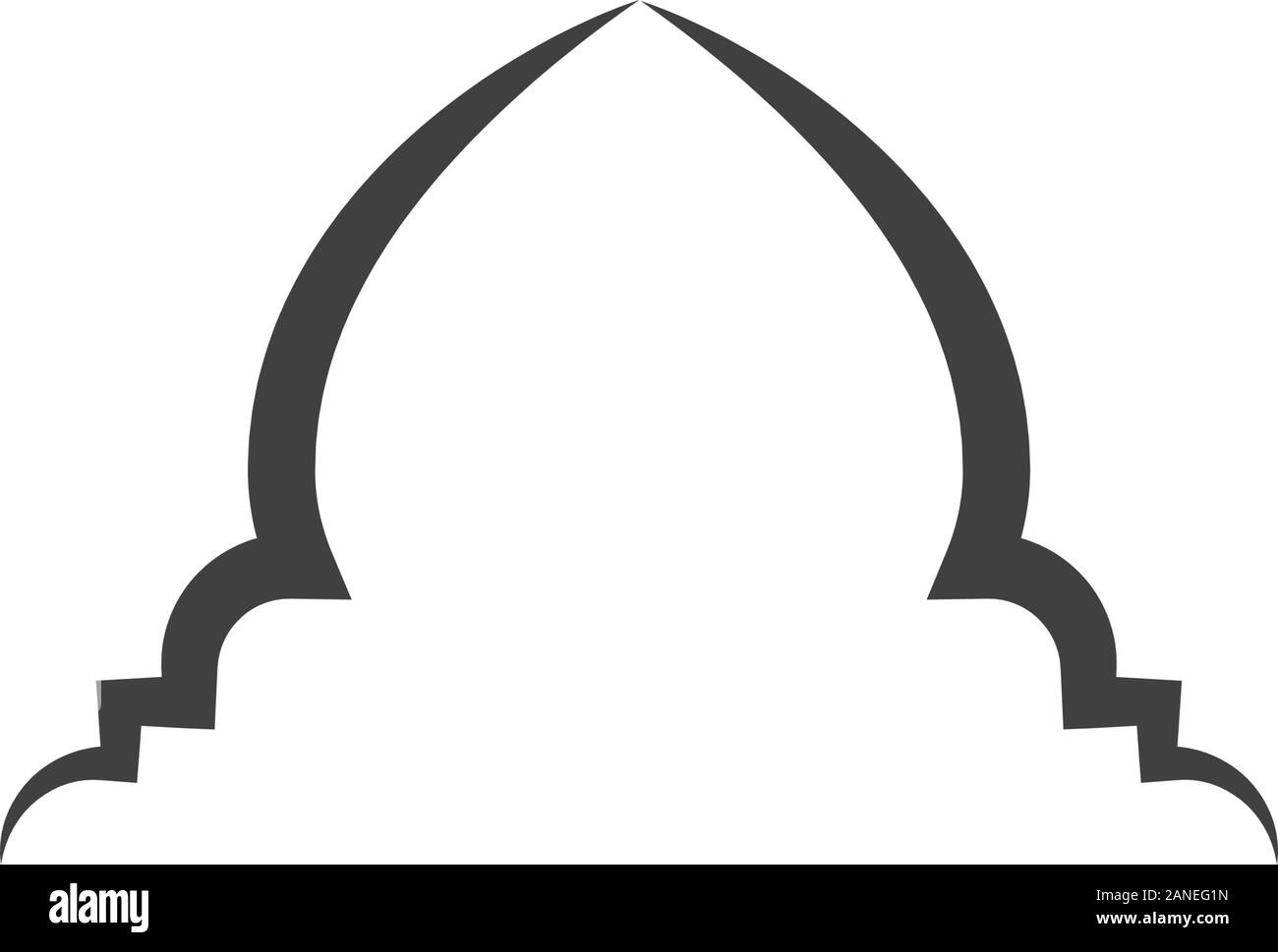 Mosque window vector icon design template Stock Vector Image & Art - Alamy