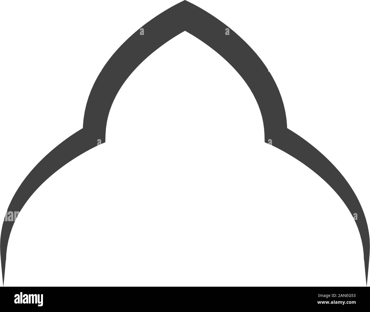 Mosque window vector icon design template Stock Vector Image & Art - Alamy