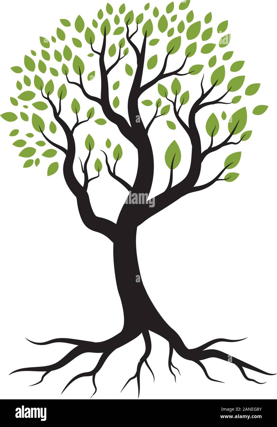 Logos of green Tree leaf ecology nature element vector Stock Vector ...