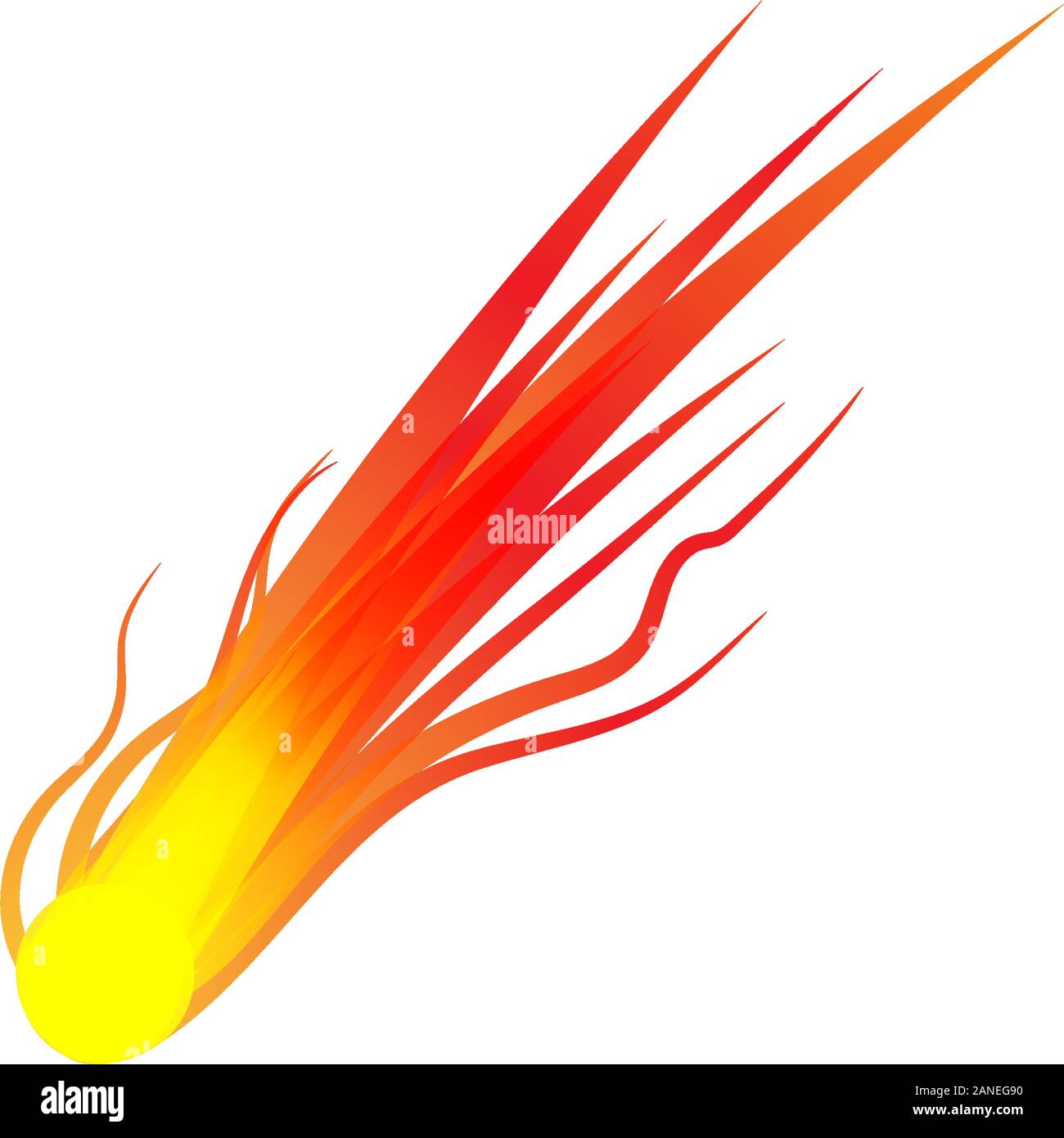 Comet vector icon illustration design template Stock Vector Image & Art ...