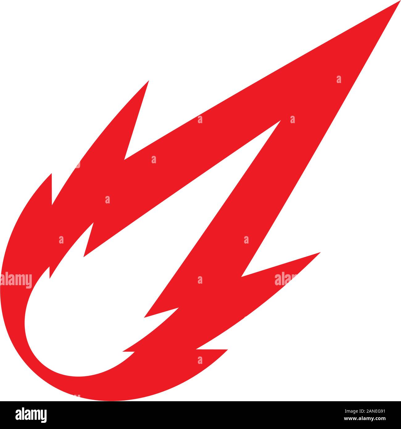 Comet vector icon illustration design template Stock Vector Image & Art ...