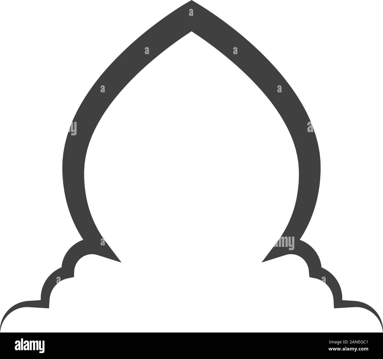 Mosque window vector icon design template Stock Vector Image & Art - Alamy