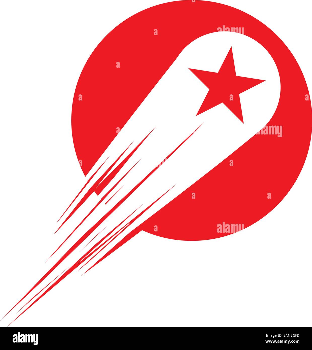 Comet vector icon illustration design template Stock Vector Image & Art ...