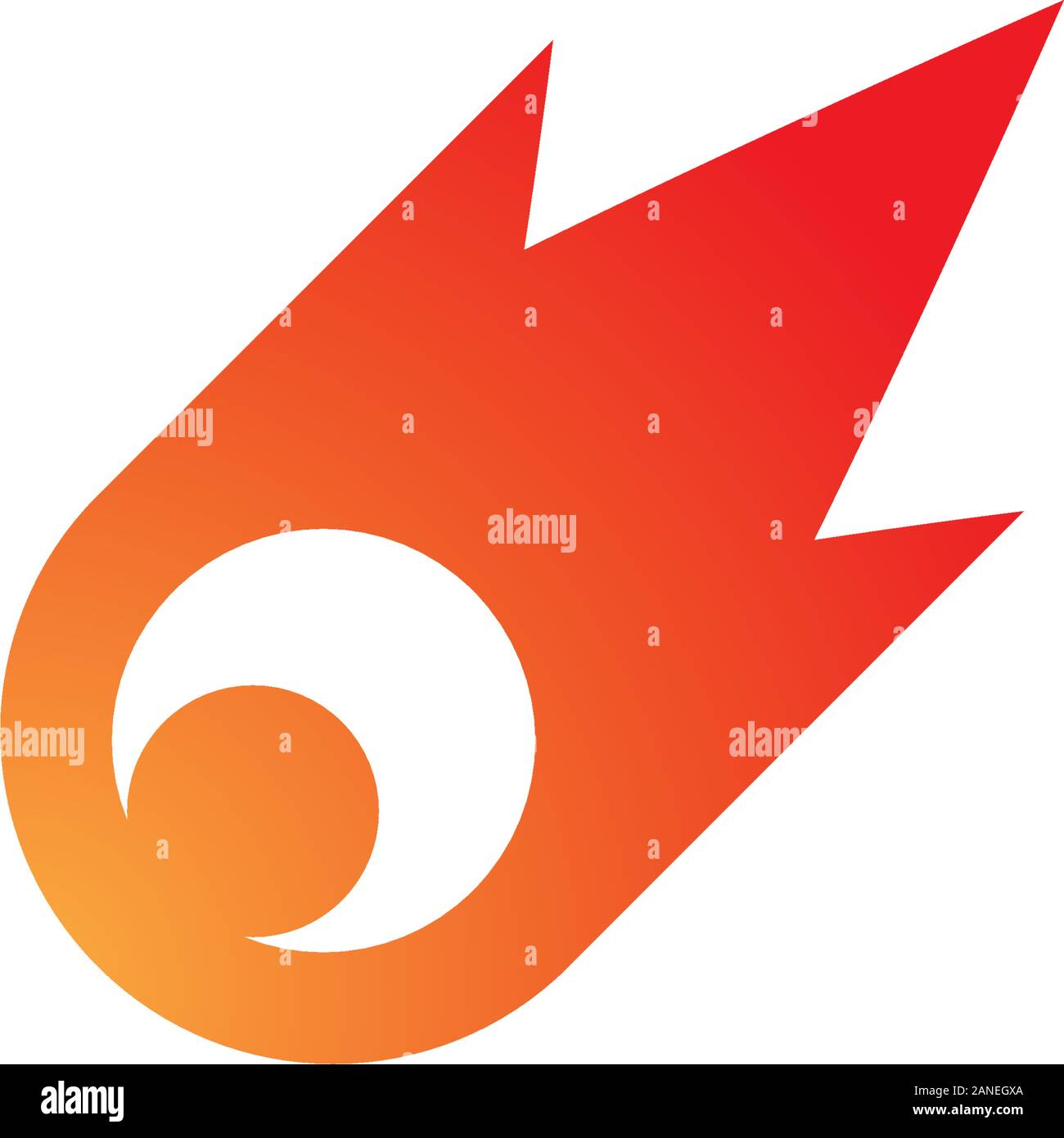 Comet vector icon illustration design template Stock Vector Image & Art ...