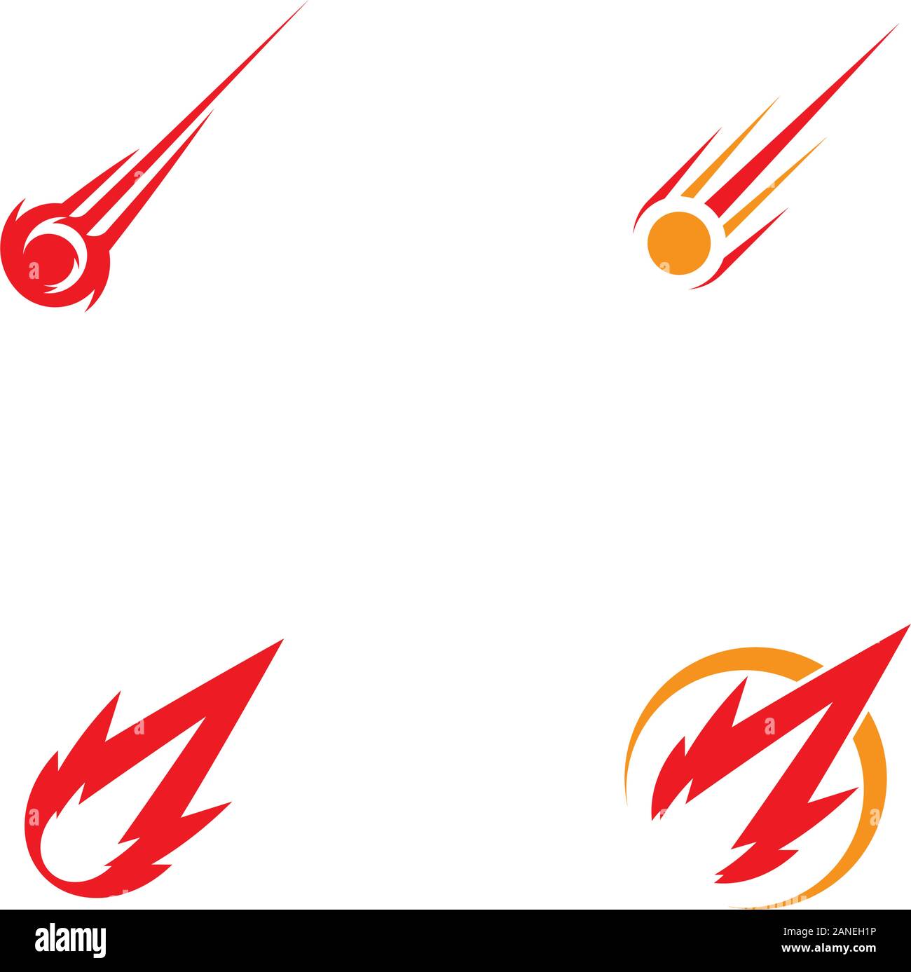 Comet vector icon illustration design template Stock Vector Image & Art ...