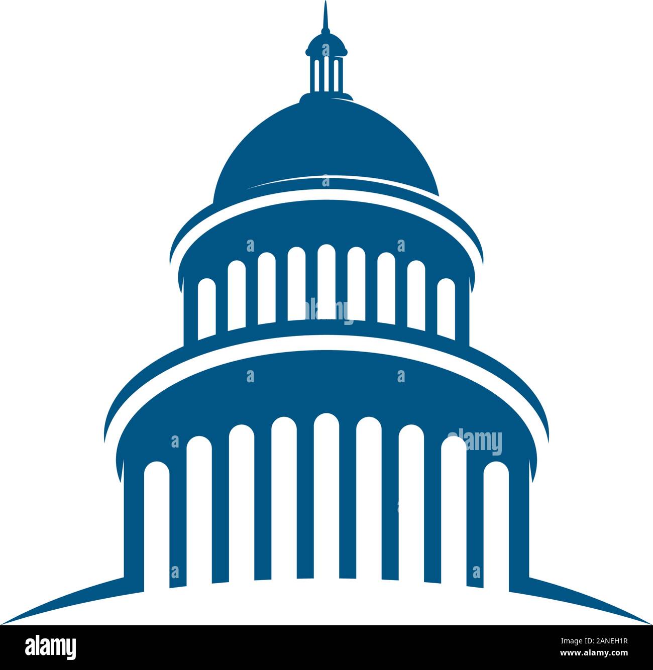 Capitol vector icon illustration design template Stock Vector Image ...