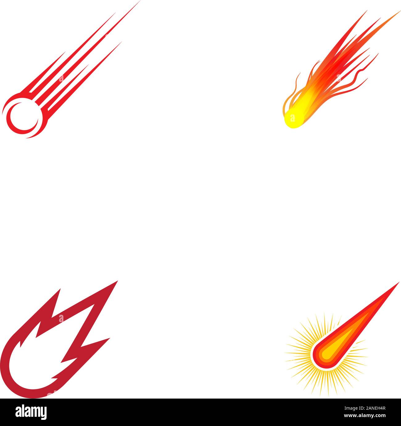 Comet vector icon illustration design template Stock Vector Image & Art ...