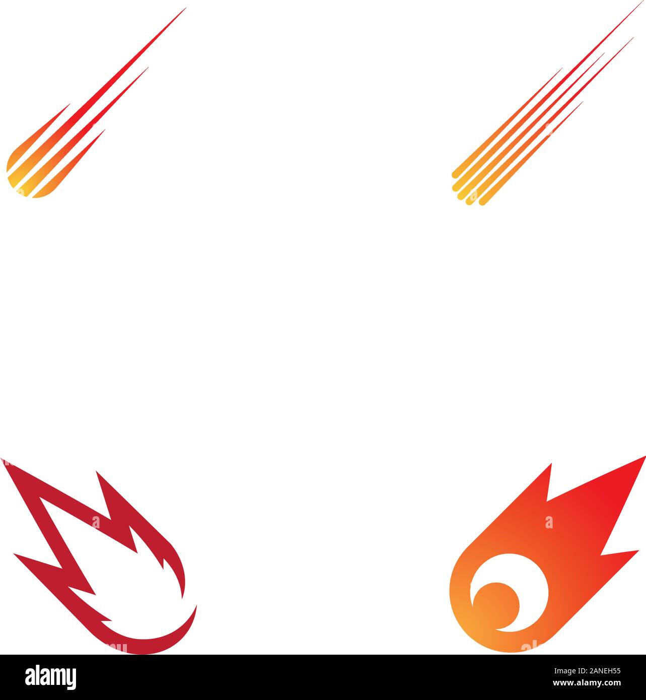 Comet vector icon illustration design template Stock Vector Image & Art ...