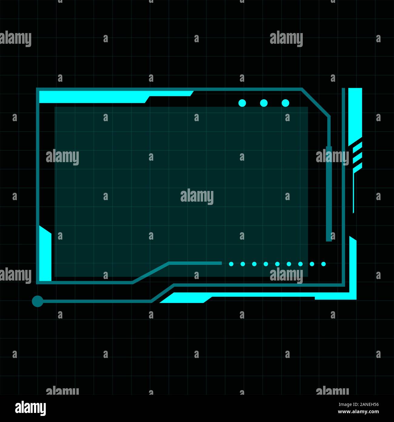Futuristic user interface illustration design template Stock Vector ...