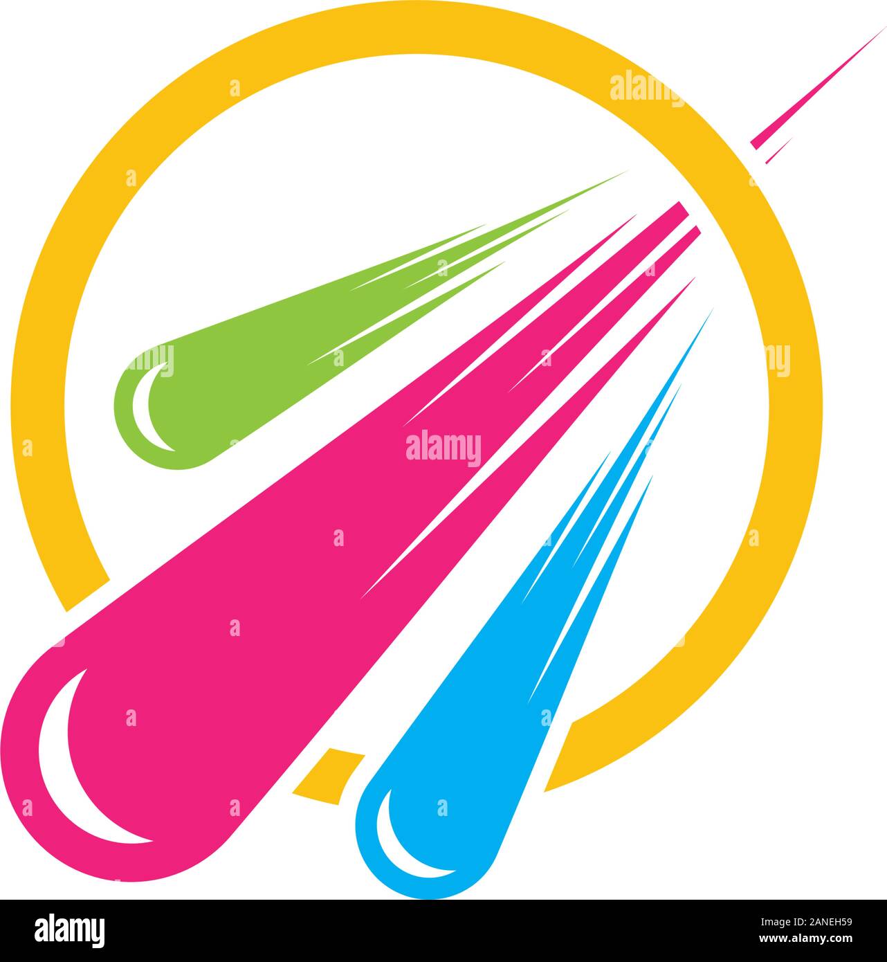 Comet vector icon illustration design template Stock Vector Image & Art ...