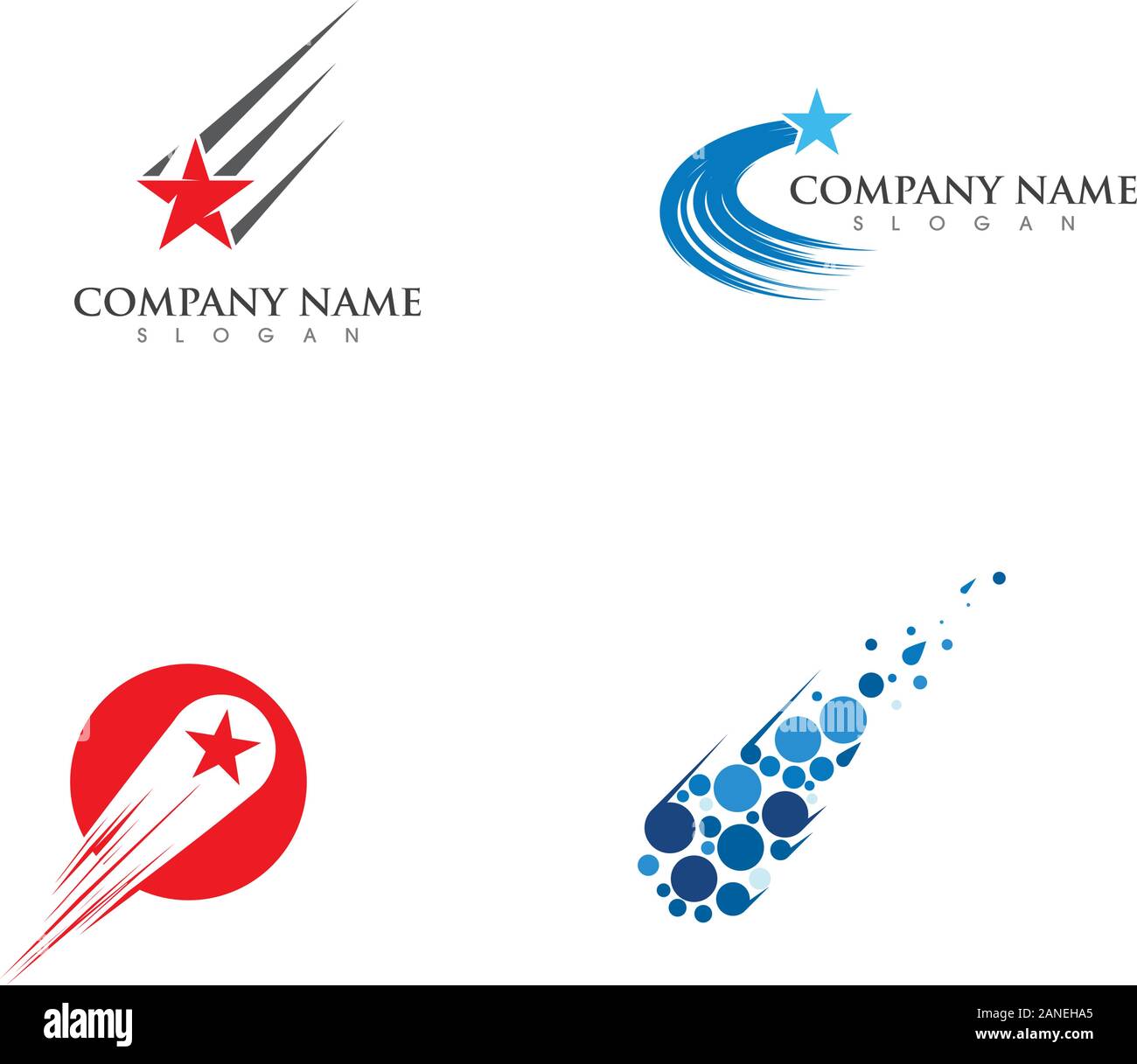 Comet vector icon illustration design template Stock Vector Image & Art ...