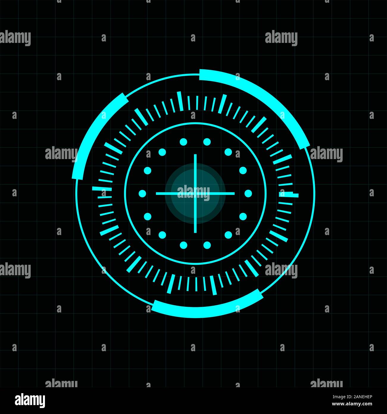 Futuristic user interface illustration design template Stock Vector ...