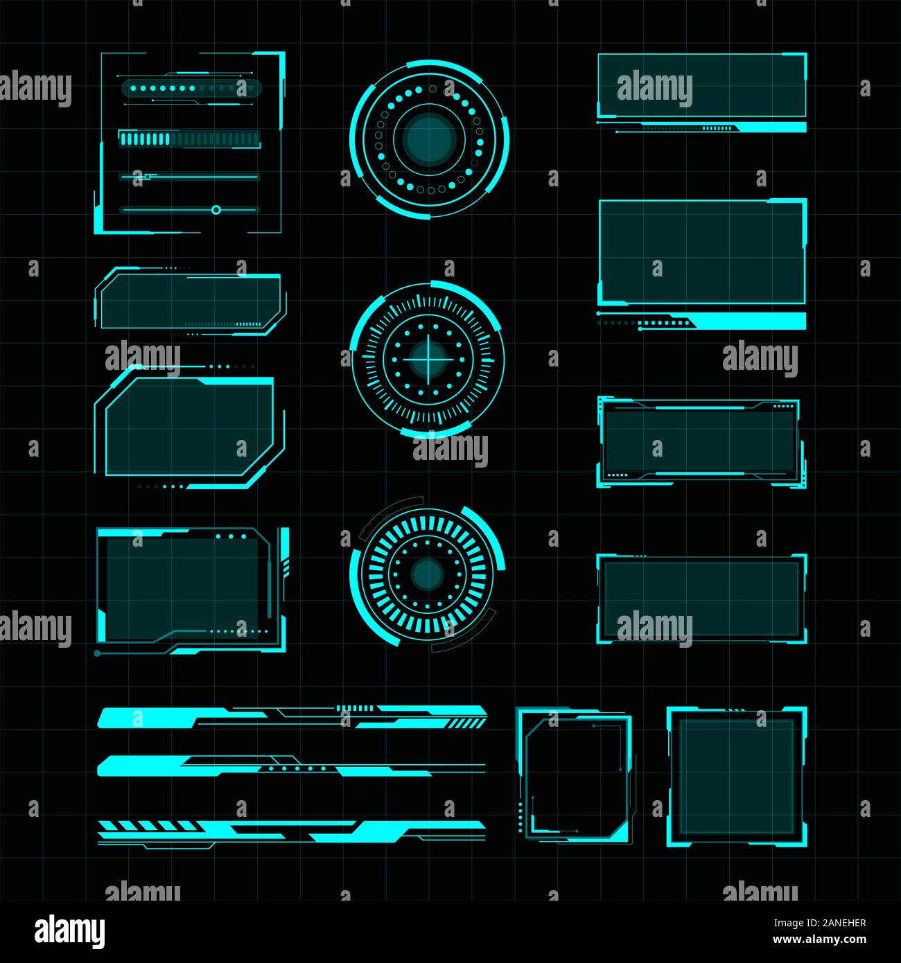 Futuristic user interface illustration design template Stock Vector ...
