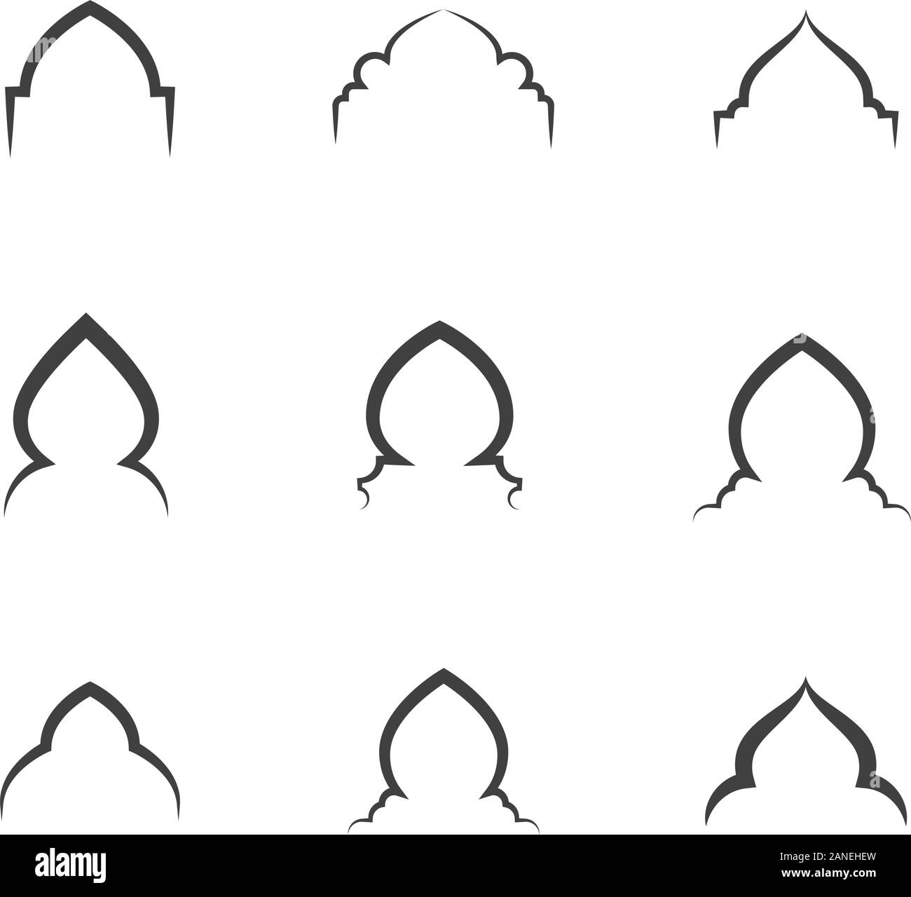 Mosque window vector icon design template Stock Vector Image & Art - Alamy